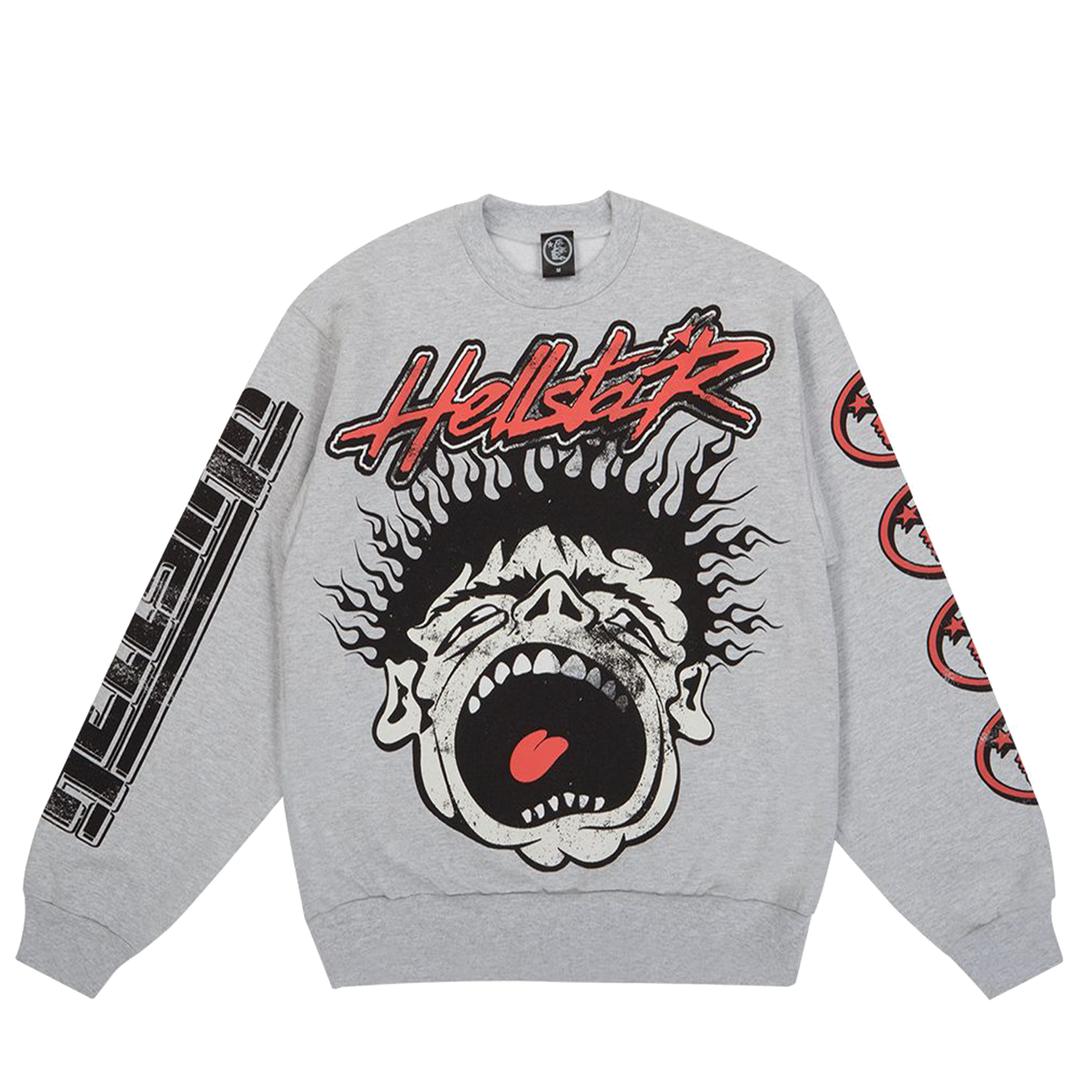 Hellstar Studios Infrared Records Crewneck Grey – Elevate