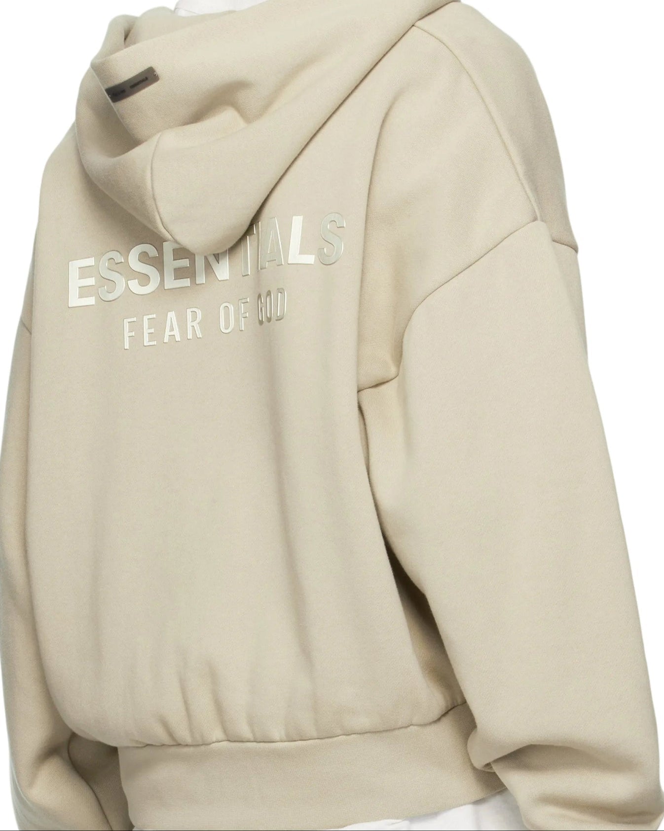 Fear of God Essentials Zip Up Hoodie Abbey Stone – Elevate